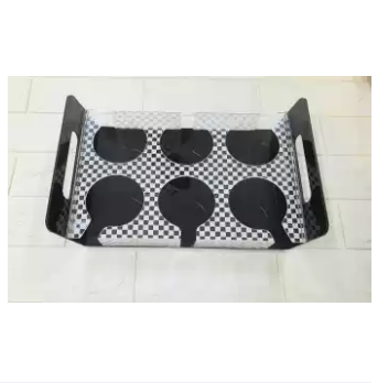 6/4 Slot Tray for Non Slip Serving of Coffee ,Tea ,Drinks Easy Grip ...