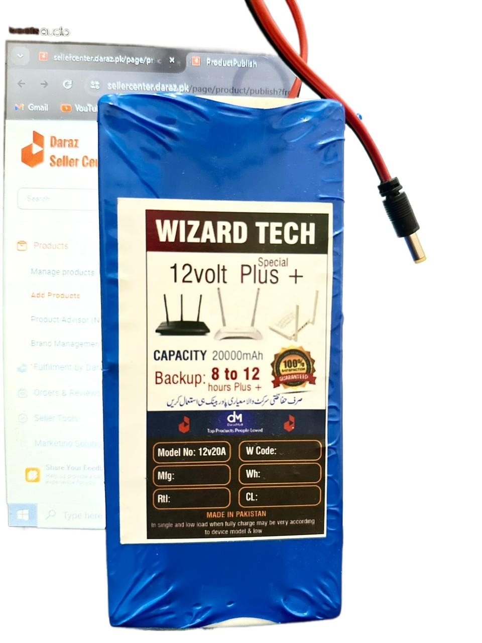 Wifi Router Power Bank Special 12v volt Special Plus UPS Technology ...