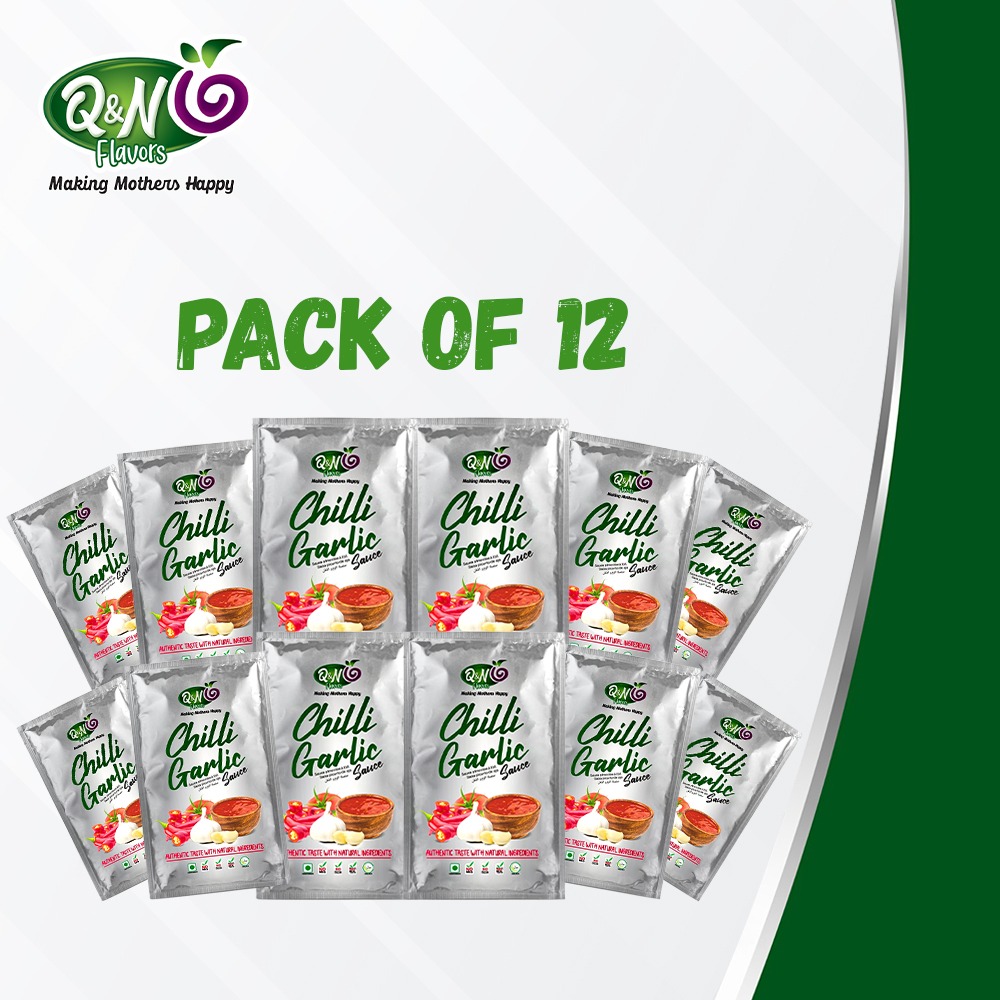 Q&N FLAVORS CHILLI GARLIC SACHET 30GM (PACK OF 12) | Daraz.pk