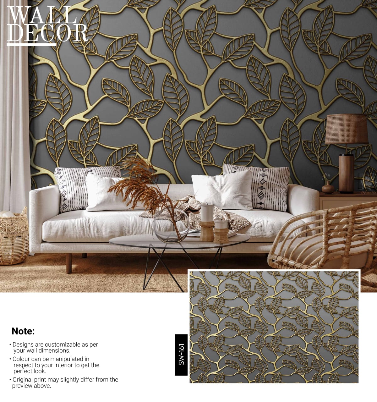 Wall Decor Wallpaper Room Decoration Flex 3D Flex Wallpaper 12*12 ...