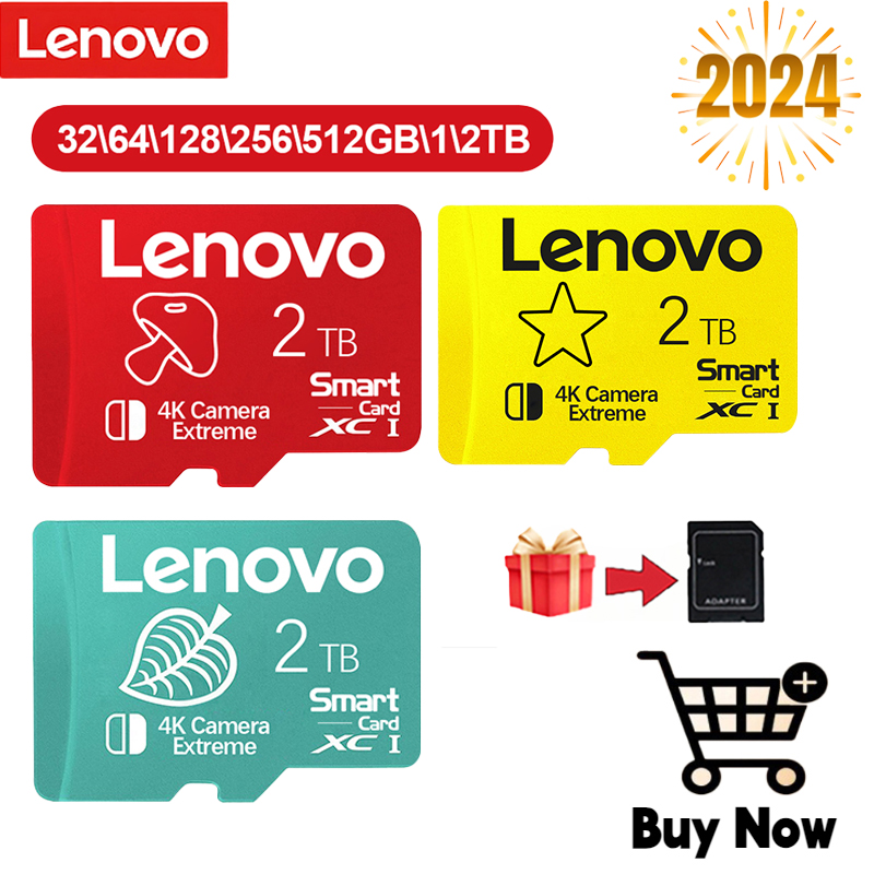 Lenovo Memory Card 2TB 1TB Class 10 Mini SD Card 512GB TF Memory Flash ...