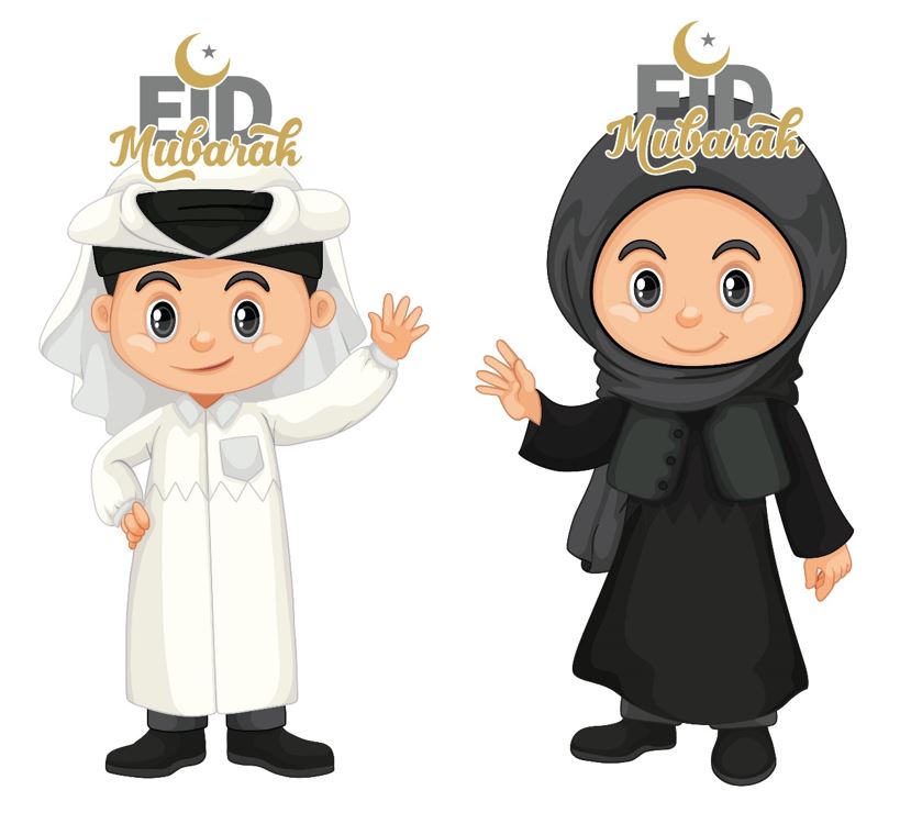 Eid Mubarak Boy and Girl Eidi Tuck Cards Pack of 6 Cards | Daraz.pk