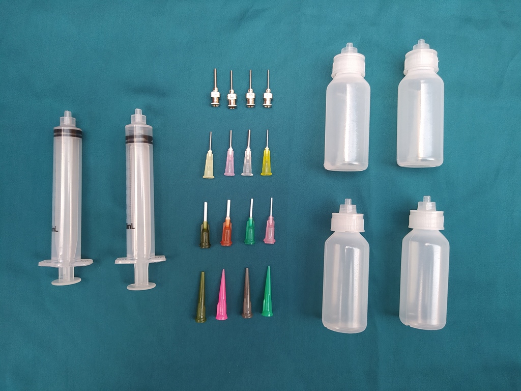 Henna Mehndi Applicator Kit with 02 Injection 04 Squeeze Luer Lock ...