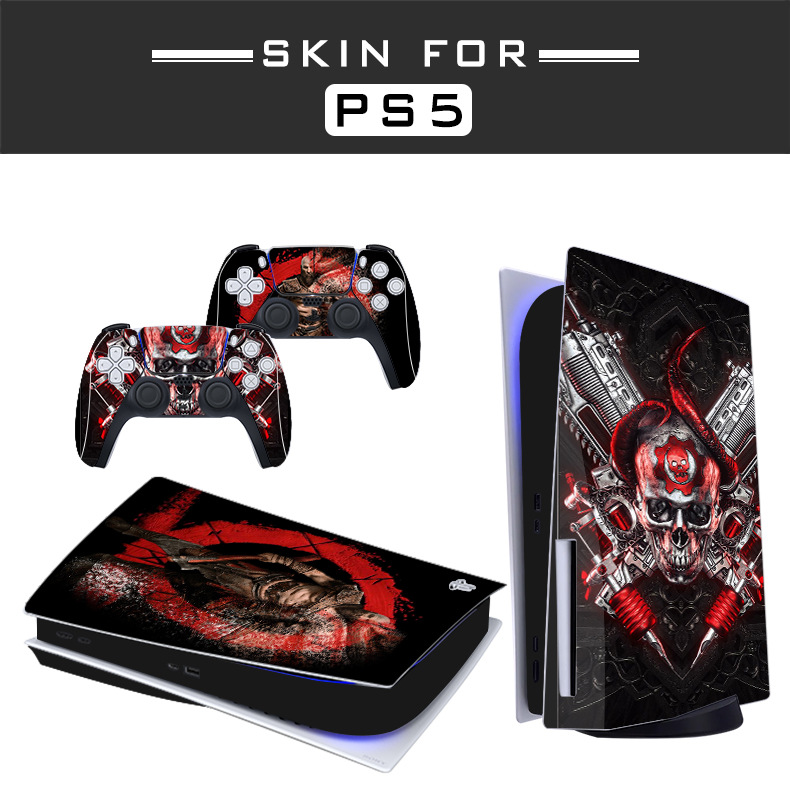 Suitable for Sony PS5 sticker optical drive ps4 game console full body ...