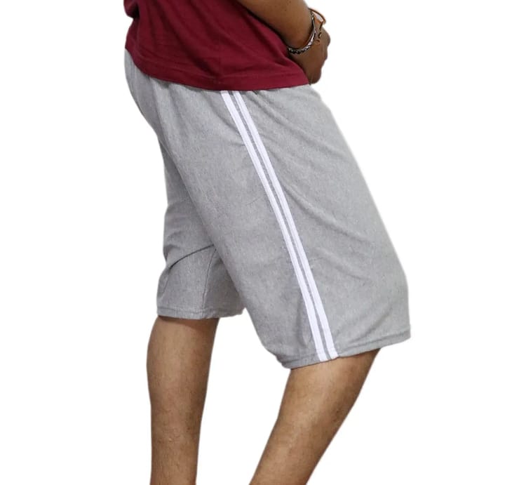 Summer Cotton Jersey Shorts For Men | Double Sided Two Strips | | Daraz.pk