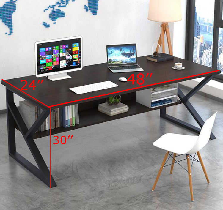 Office Table Desktop Table With Book Shelf Office Desk Book Shelf ...