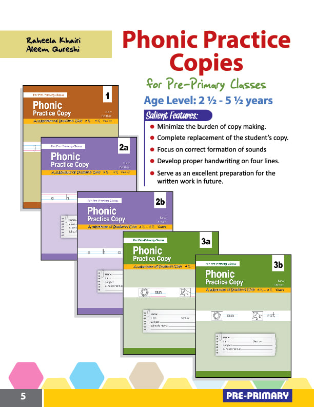 Phonics Practice Copy 3a & 3b | Daraz.pk