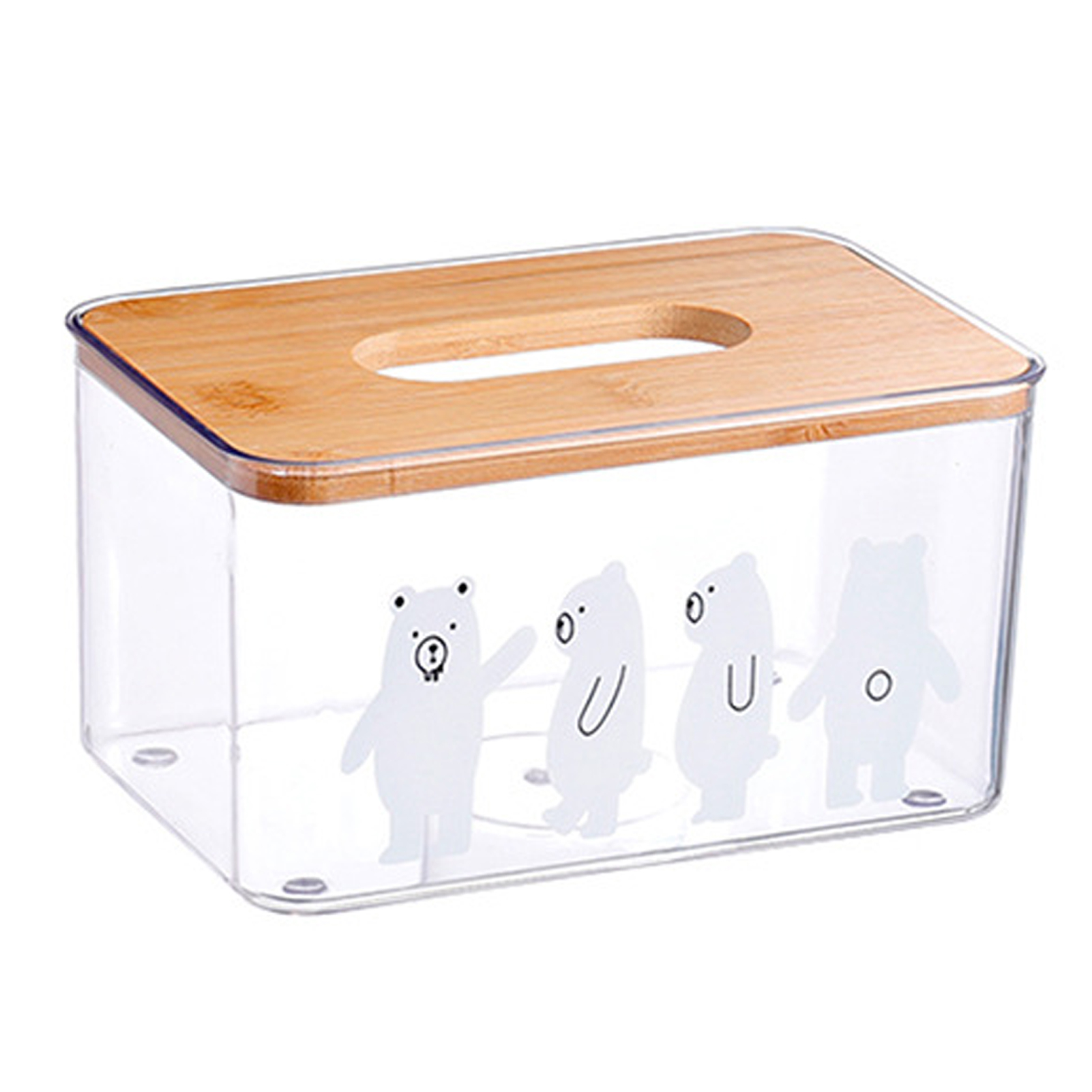 Tissue Paper Case Eco-Friendly Clear Wood Lid Facial Tissue Box | Daraz.pk