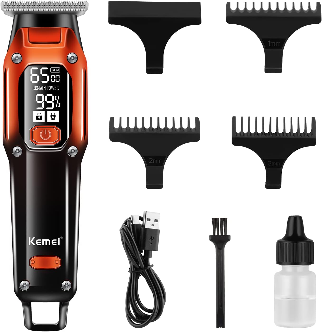 KM-658 Hair clipper Cord or Cordless Use Hair Trimmer Barber ...