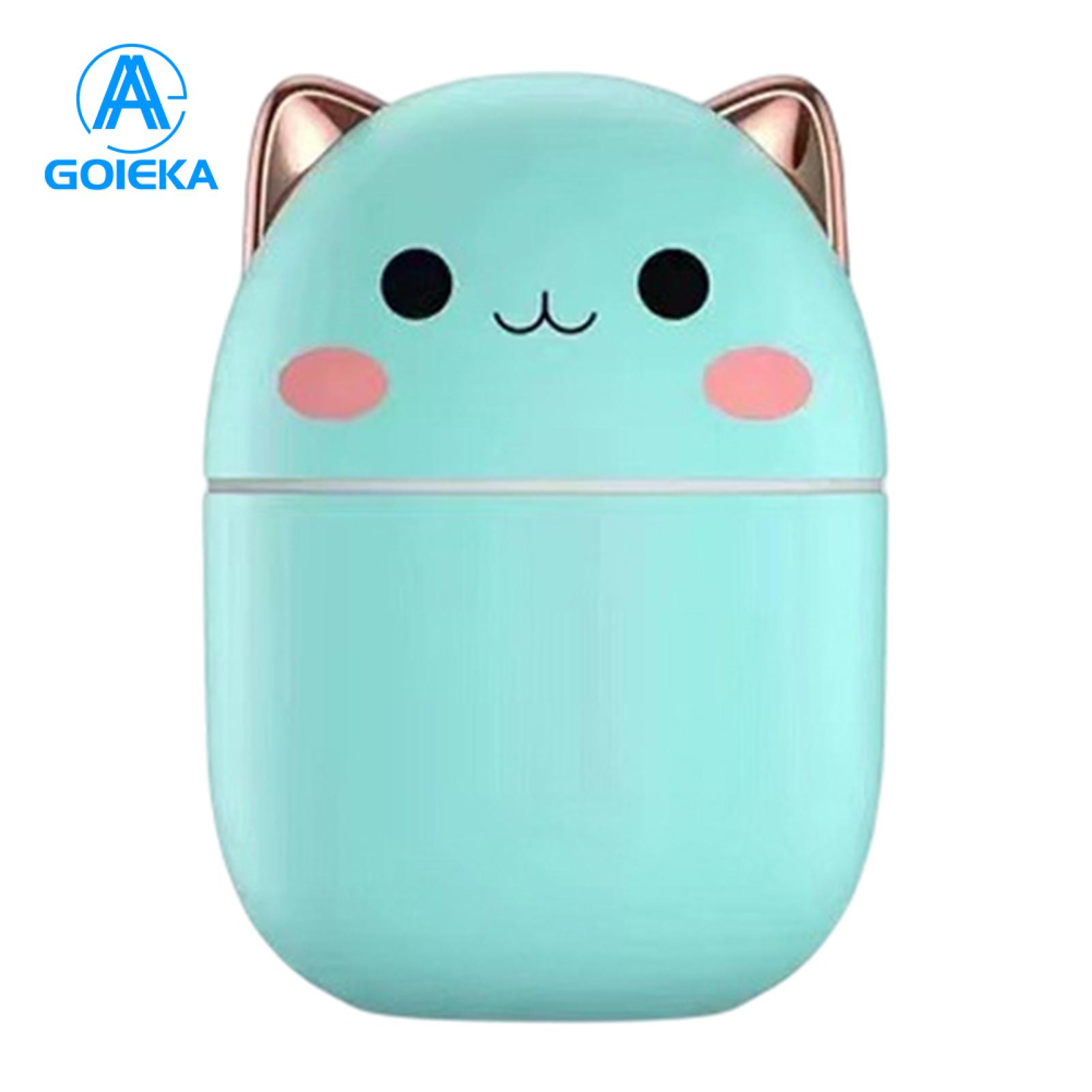 GOIKEA 250ml Cute Air Humidifier With Night Light Cool Mist For Bedroom ...