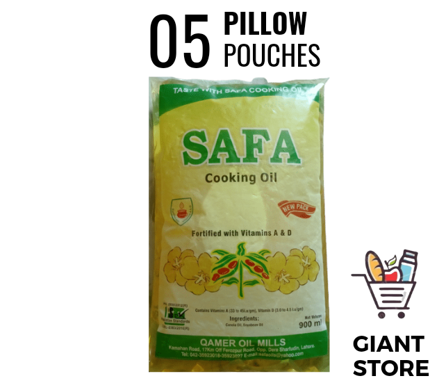 Safa Cooking Oil - 900mL (Pack of 5) | Daraz.pk