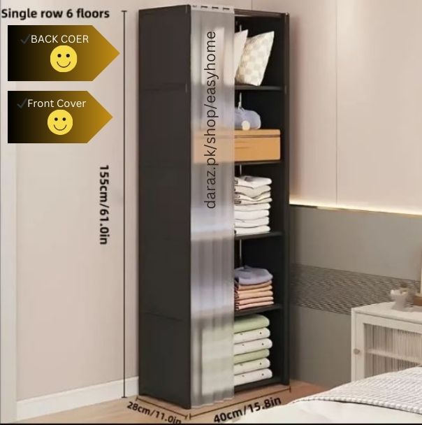 Upgrade Front Cover Book Shelf Storage Rack Portable Bookcase Multi ...