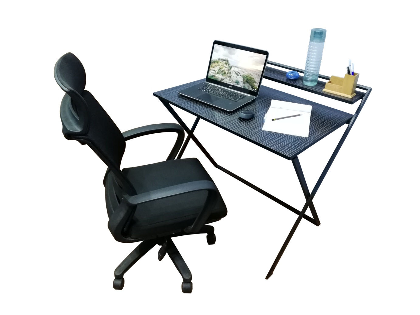Computer Study Table Folding with Shelf | Daraz.pk