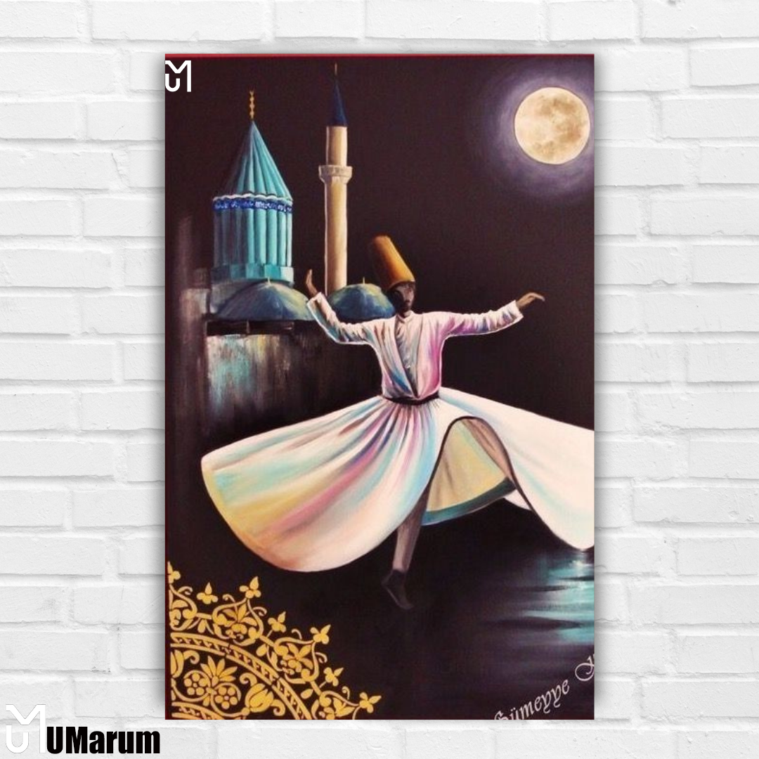 Sufi painting wall frame for home and office | Daraz.pk