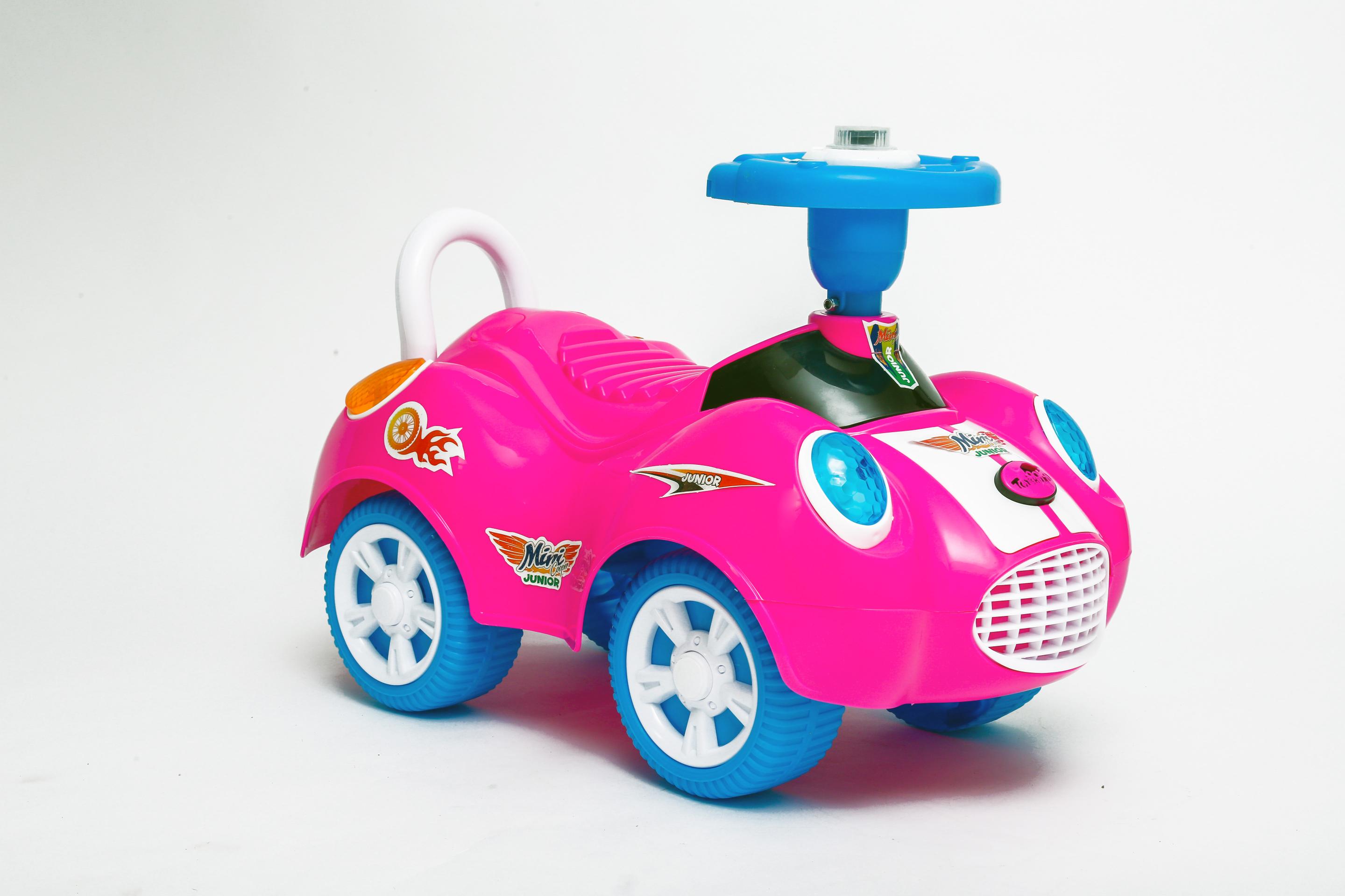 Mini Cooper Junior 4 Wheel Ride On Push Car For Kids | Daraz.pk