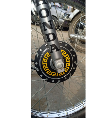 Full PVC Sticker For front Hub of 70cc bike | Daraz.pk