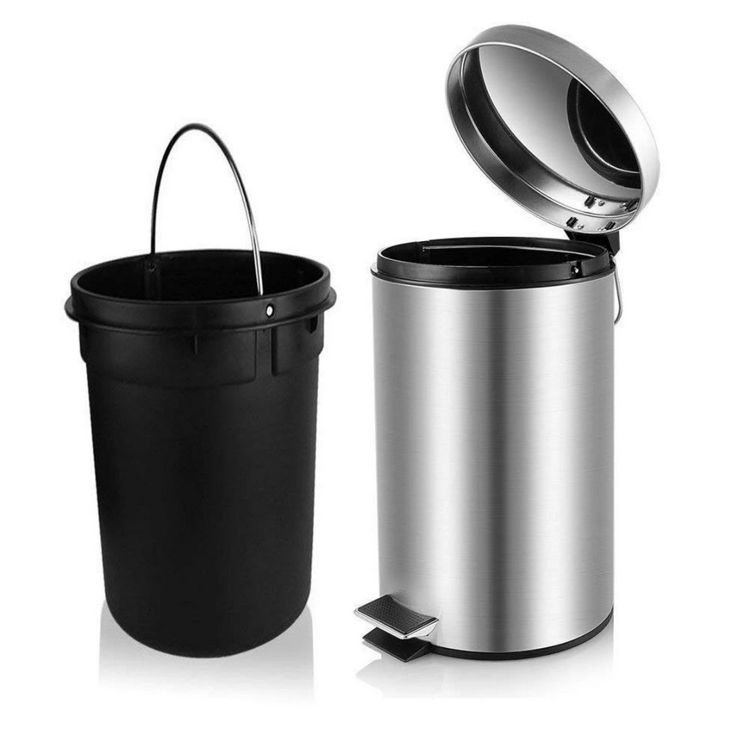 (5-7-12-20) Stainless Steel Dustbin-Trash-bin Paddle bin garbage ...
