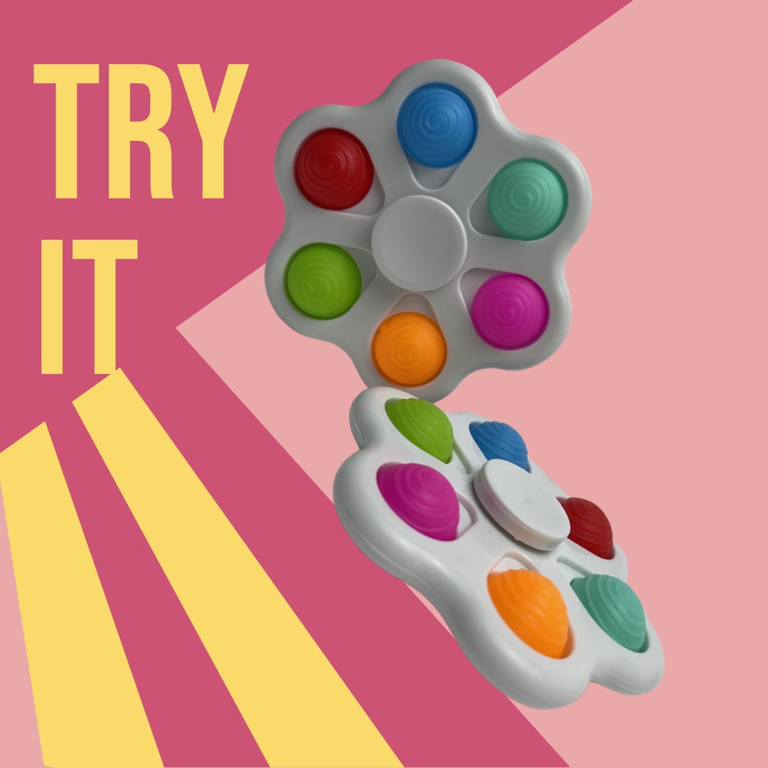 Pop It Fidget Spinners Toy, Sensory Poppit Fidget Toys, Fidget Spiner ...