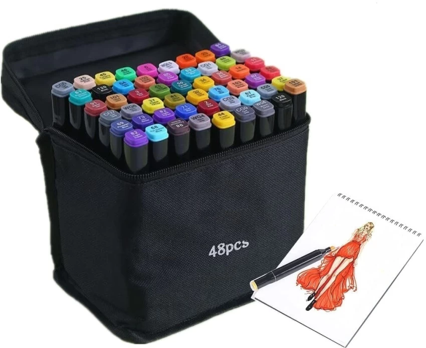 Colors Art & Calligraphy Markers Set Sketching Based Sketch Markers Pen ...