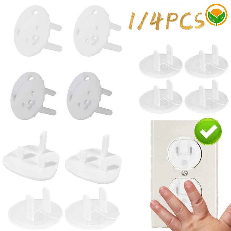 【Innovative】 1/4Pcs Baby Kid Electric-shock Safeguard Plug Protection ...
