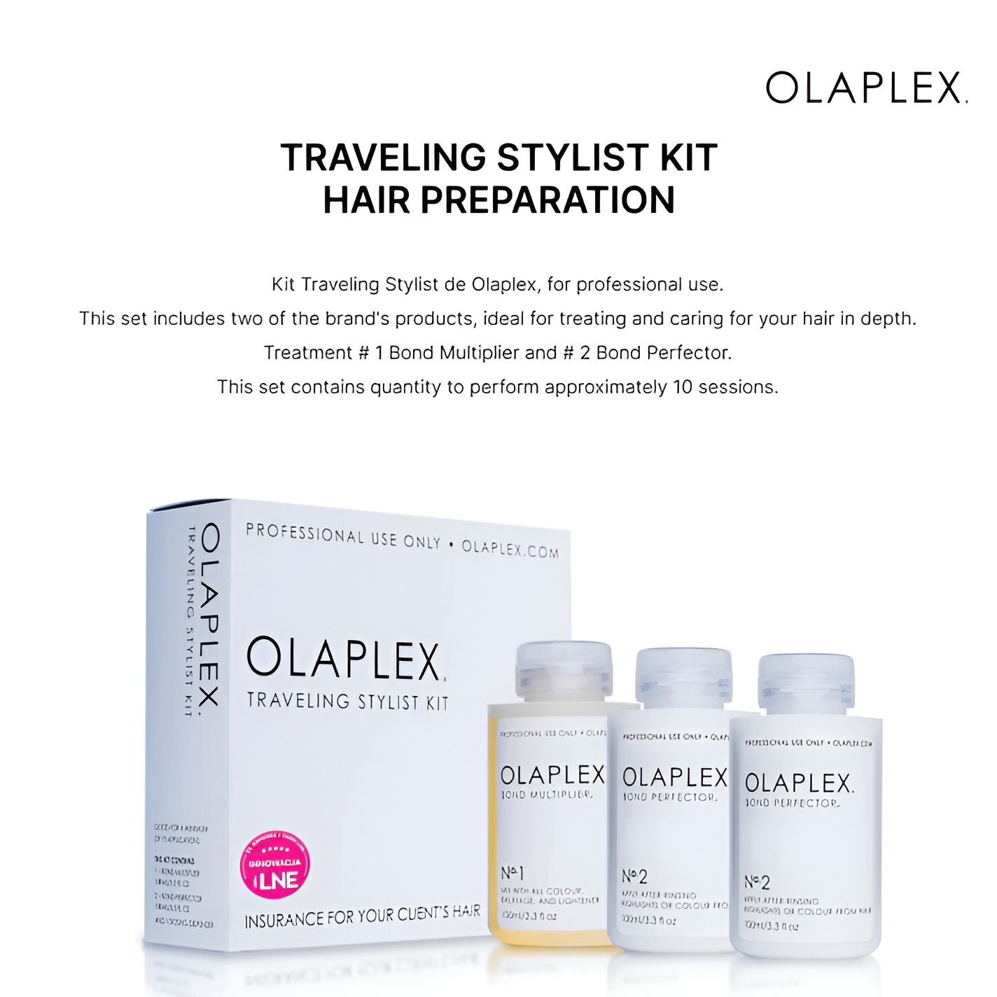 Olaplex Traveling Hair Stylist Kit Keratin Professional Salon 100ml ...