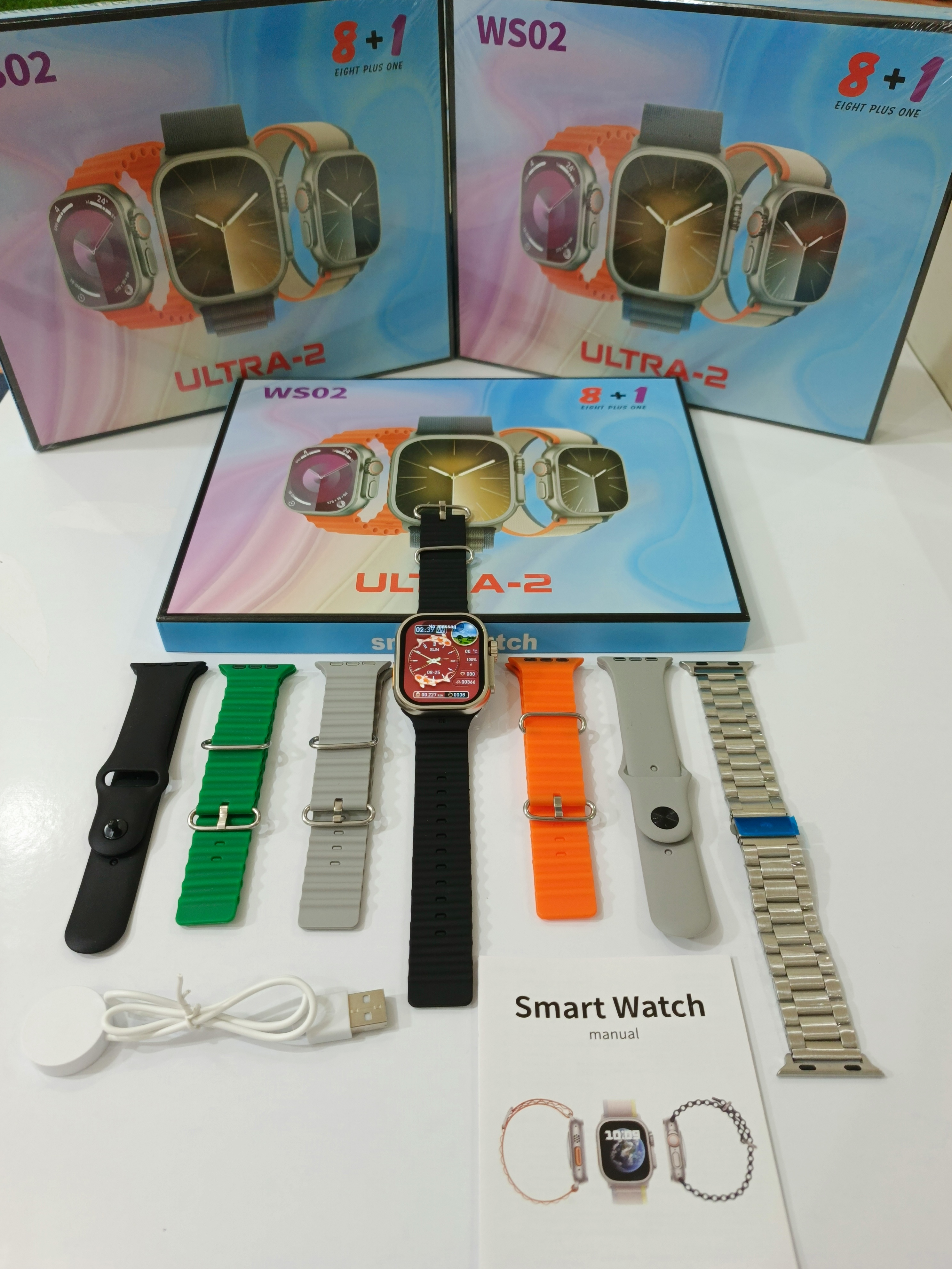 WS02 Ultra 2 Smart Watch with 7 Straps | Daraz.pk