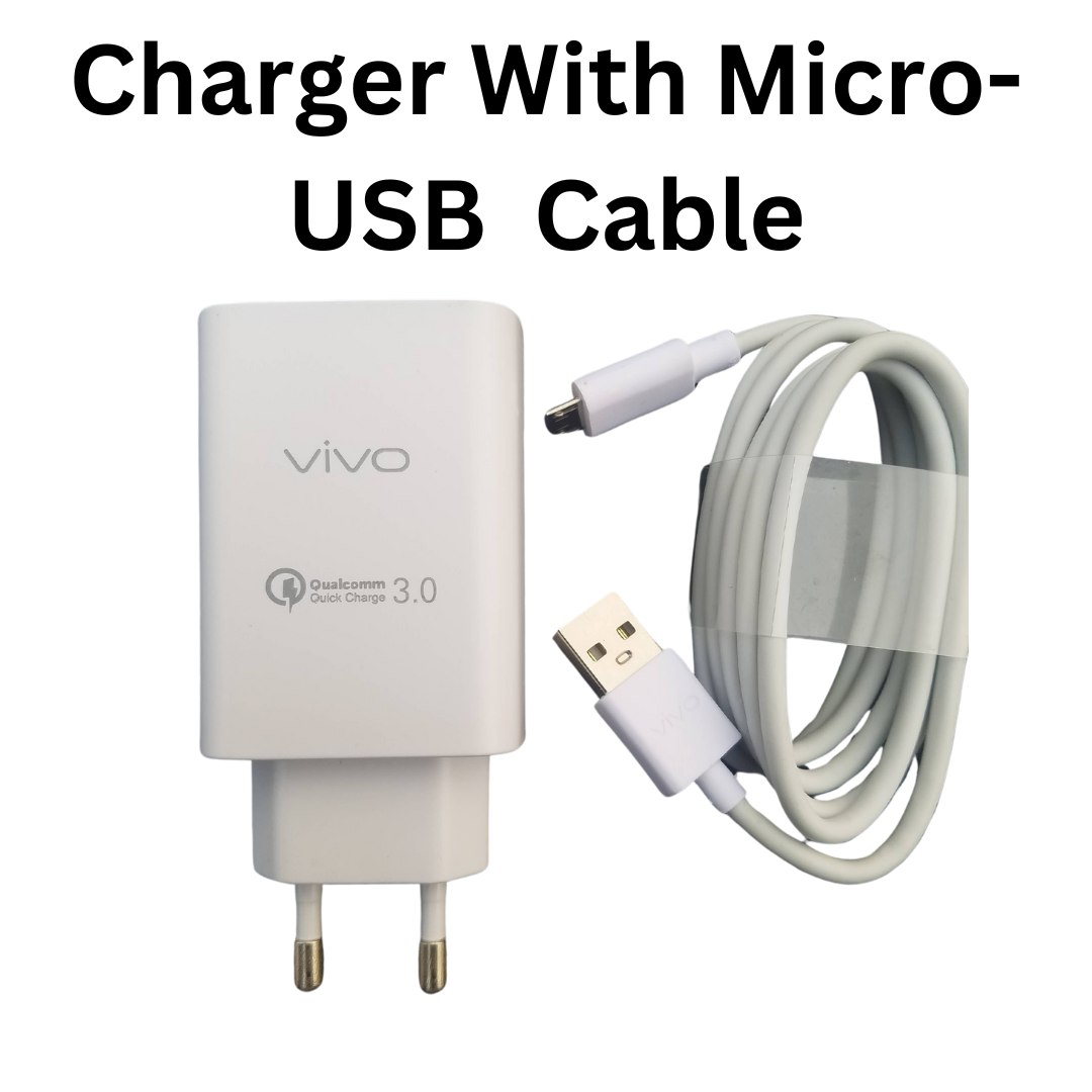 Original Vivo Fast Charger + Data Cable - Micro Usb and Type-C (Select ...
