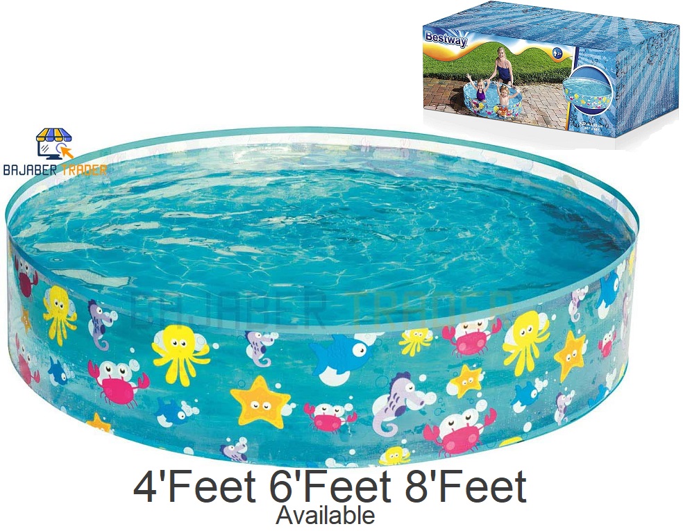 Bestway Sea Swimming Fun Play Pool Without Air 4' 5' 6' 8' feet Fill-N ...