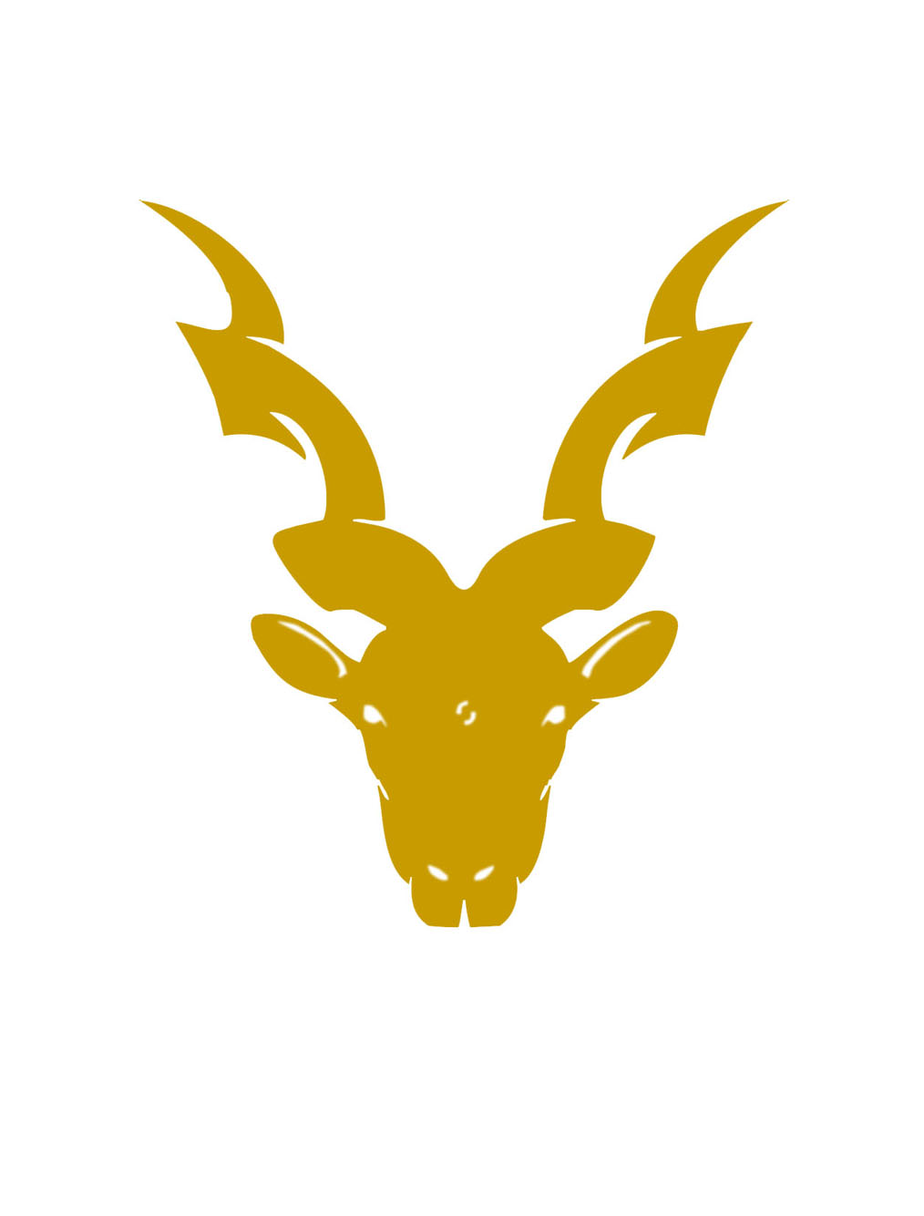 Golden Markhor Sticker Pack of 2, For Car,Golden markhor sticker for ...