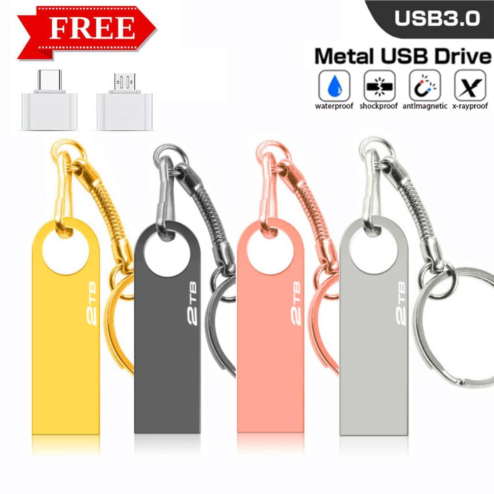 512GB 1TB 2TB Pen Drive Metal Type-C Usb Flash Drive USB 3.0 Flash Disk ...