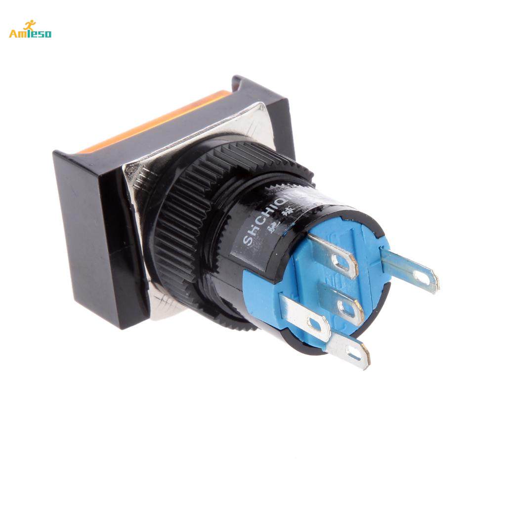 LED Illuminated Momentary Push Button DC 12V Switch for Contactor ...