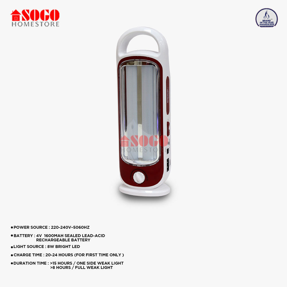 Sogo Rechargeable Powerful Emergency Light Jpn-264 | Daraz.pk