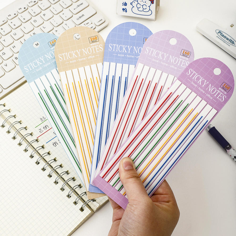 Self-adhesive Sticky Notes Writable Removable 160 Sheets Transparent ...