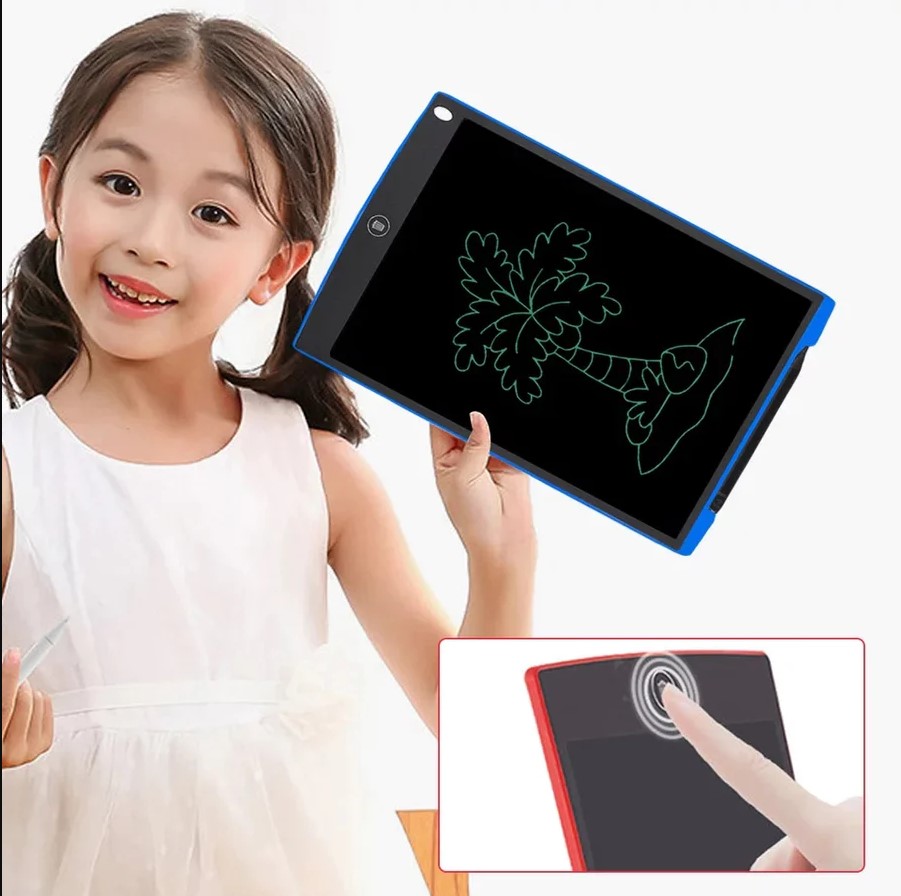 LCD Writing Tablet 8.5 Inch | Magic Salat WITH PEN MULTI-COLOR & BLACK COLOR Display, Erasable ...