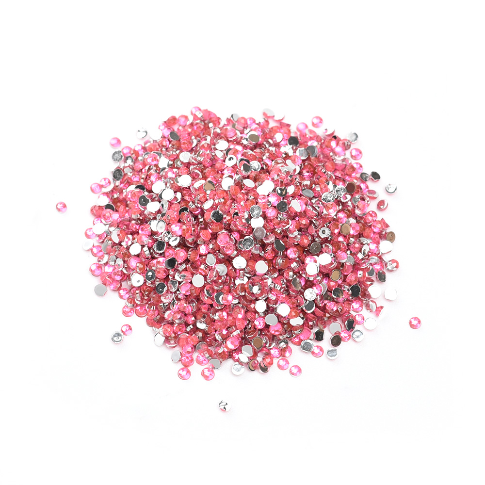 2000Pcs 2mm Multicolor Resin Rhinestones Flatback Crystal Sparkling ...