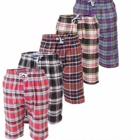 Pack Of 4 Checkered Kids 3 Quarter Short For Boys | Daraz.pk