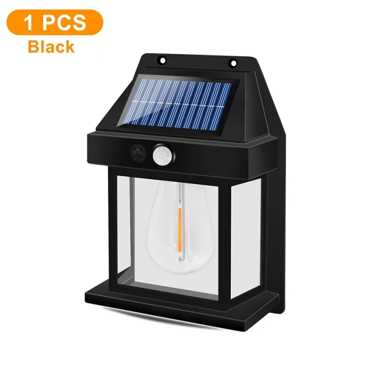 SANX Solar Tungsten Wall Lamp Outdoor Courtyard Wall Light Waterproof ...