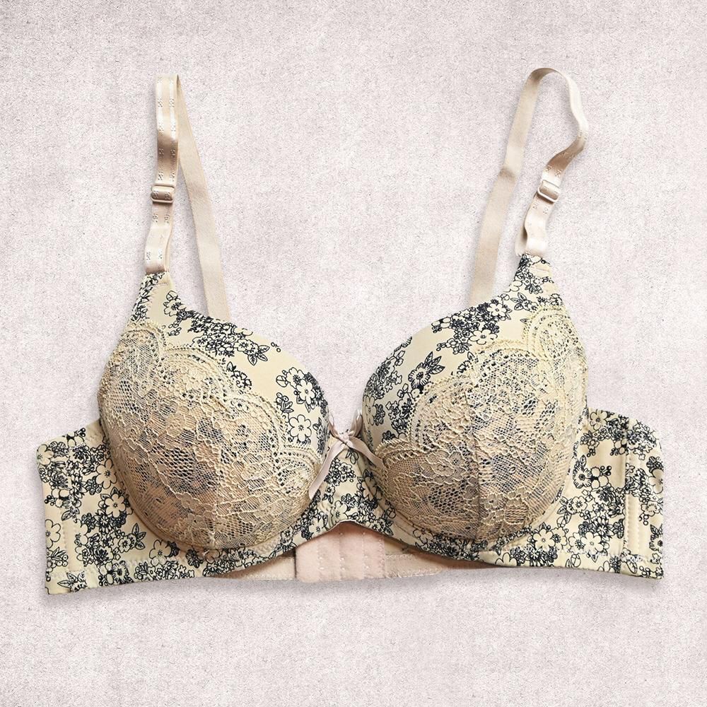 Nylon & Elastane Bra/Wing Lining Bra/Shirring at Bottom Cup Bra ...