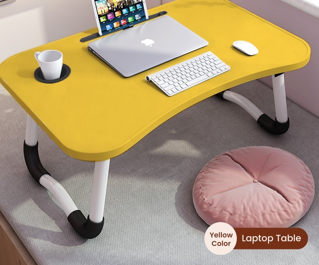 Wooden Gaming Laptop Table For Bed Foldable Stand Ergonomic Portable Drawing Notebook Reading ...