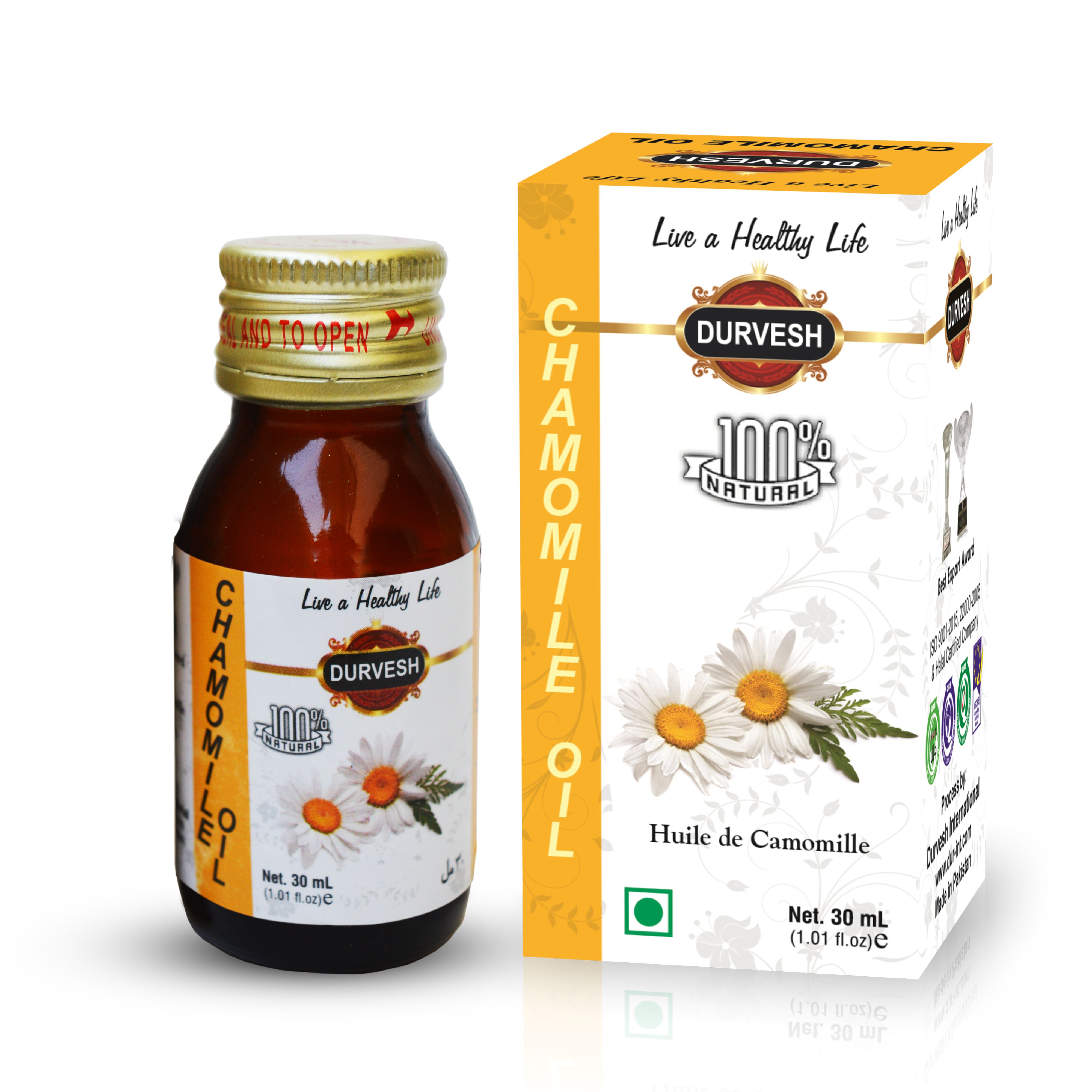 DURVESH CHAMOMILE OIL 30ml OIL PET BOTTLE CHAMOMILE ESSENTIAL OIL ...