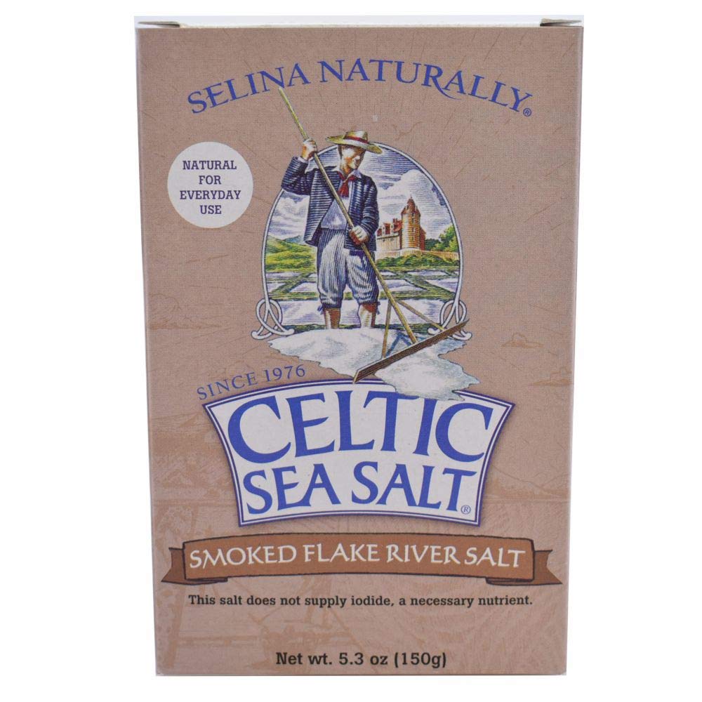 Handcrafted Celtic Sea Salt Smoked Flake Salt - Gourmet Oak-Smoked Salt ...