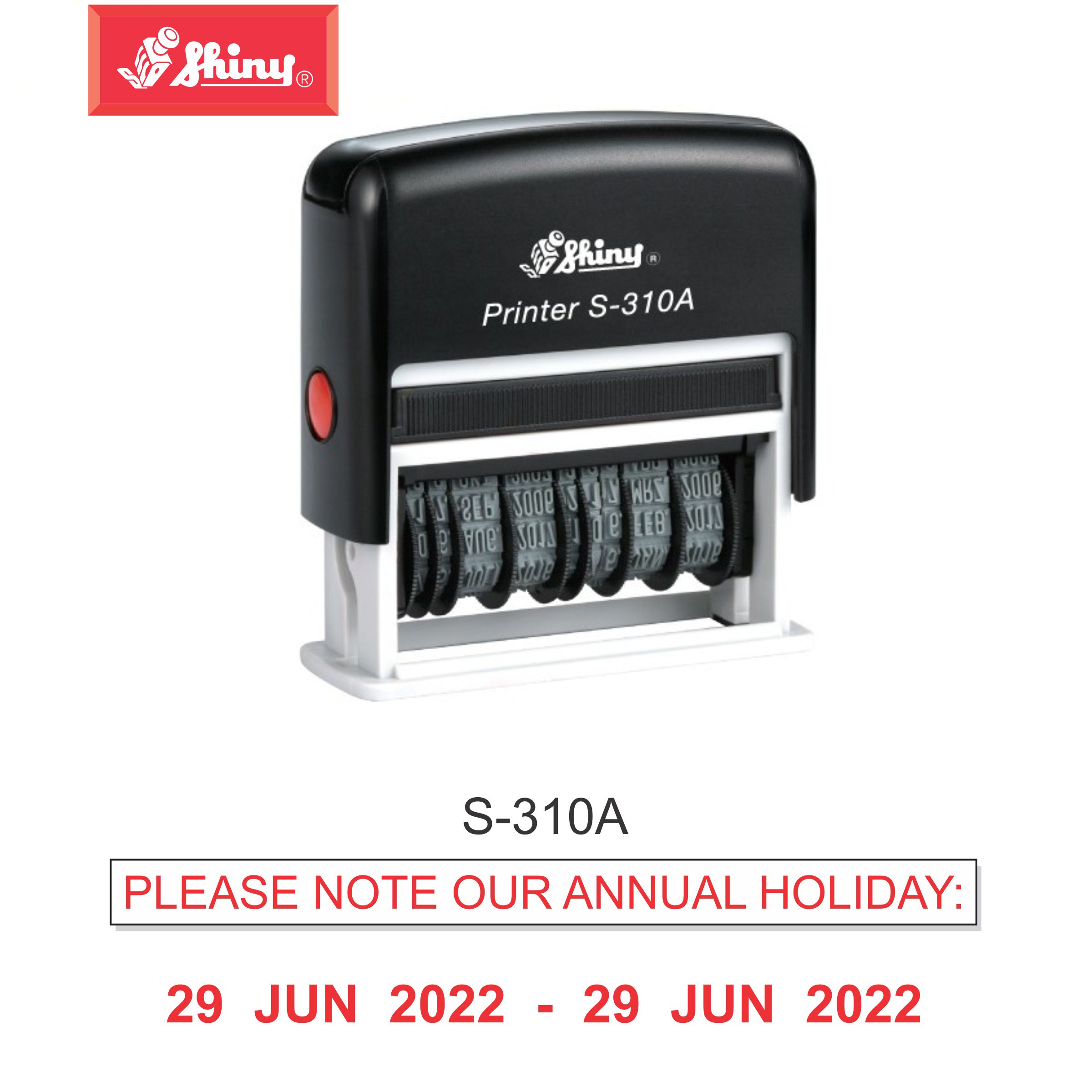 Shiny Self Inking Dater Stamp – Shiny Printer S-310A | Daraz.pk