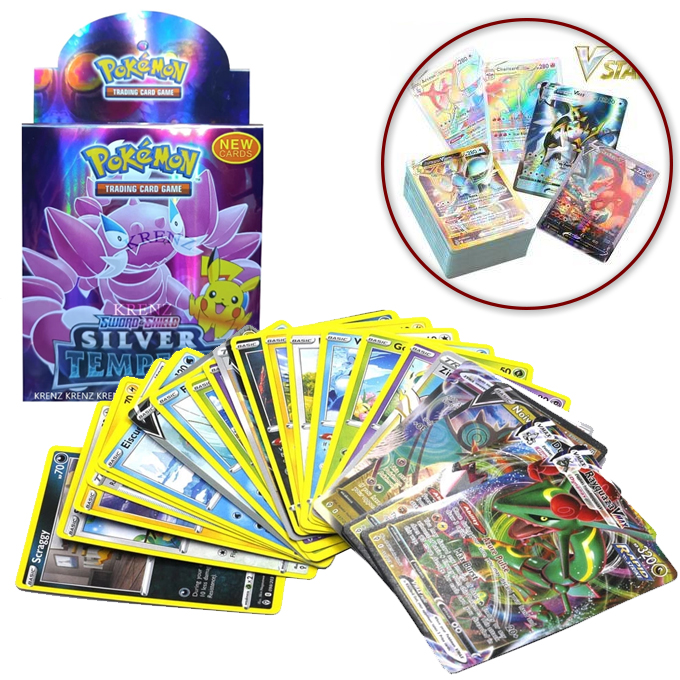 52 Pc Pokemon Silver Tempest Trading Cards Game - Sword & Shield ...