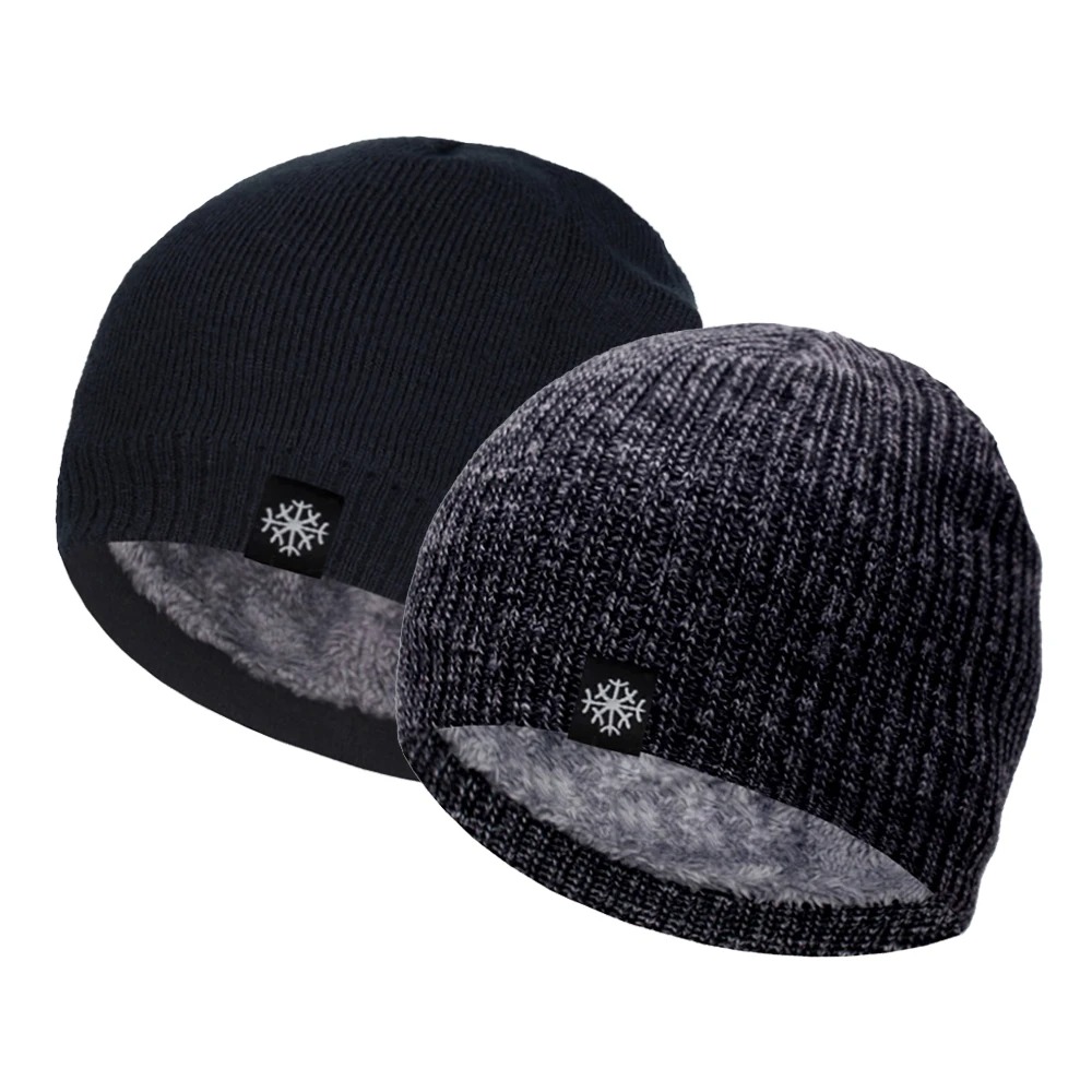 Warm and Stylish Knitted Winter Beanies for Men and Women Solid Design ...