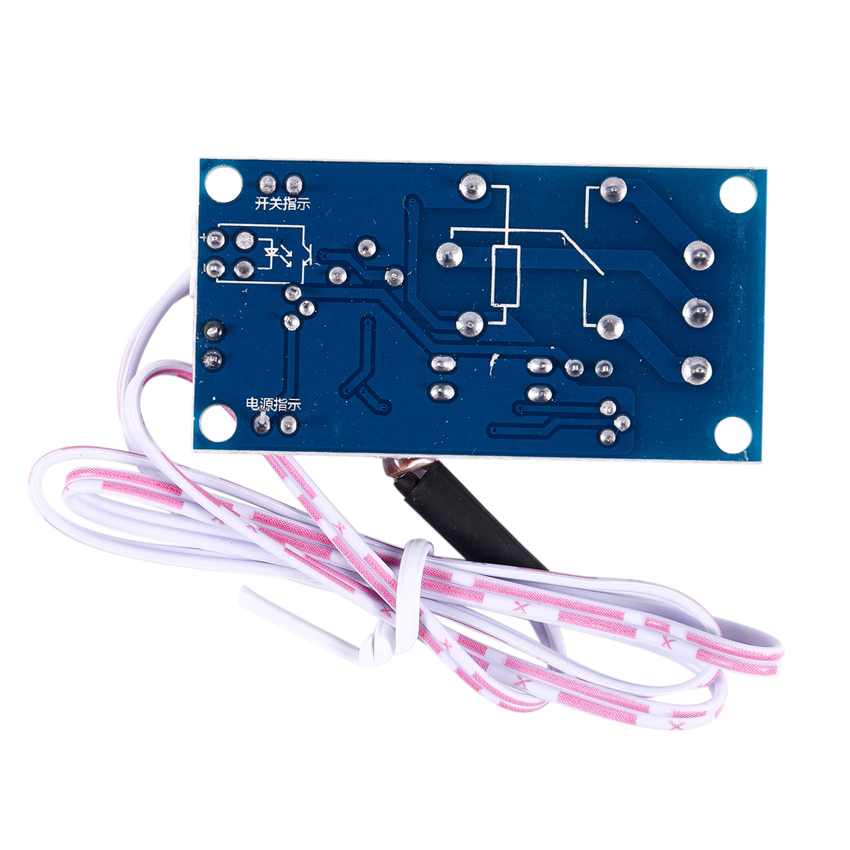 DC 12V Photoelectric Switch Sensor Relay Module 50mmx25mm w 2 Cable ...