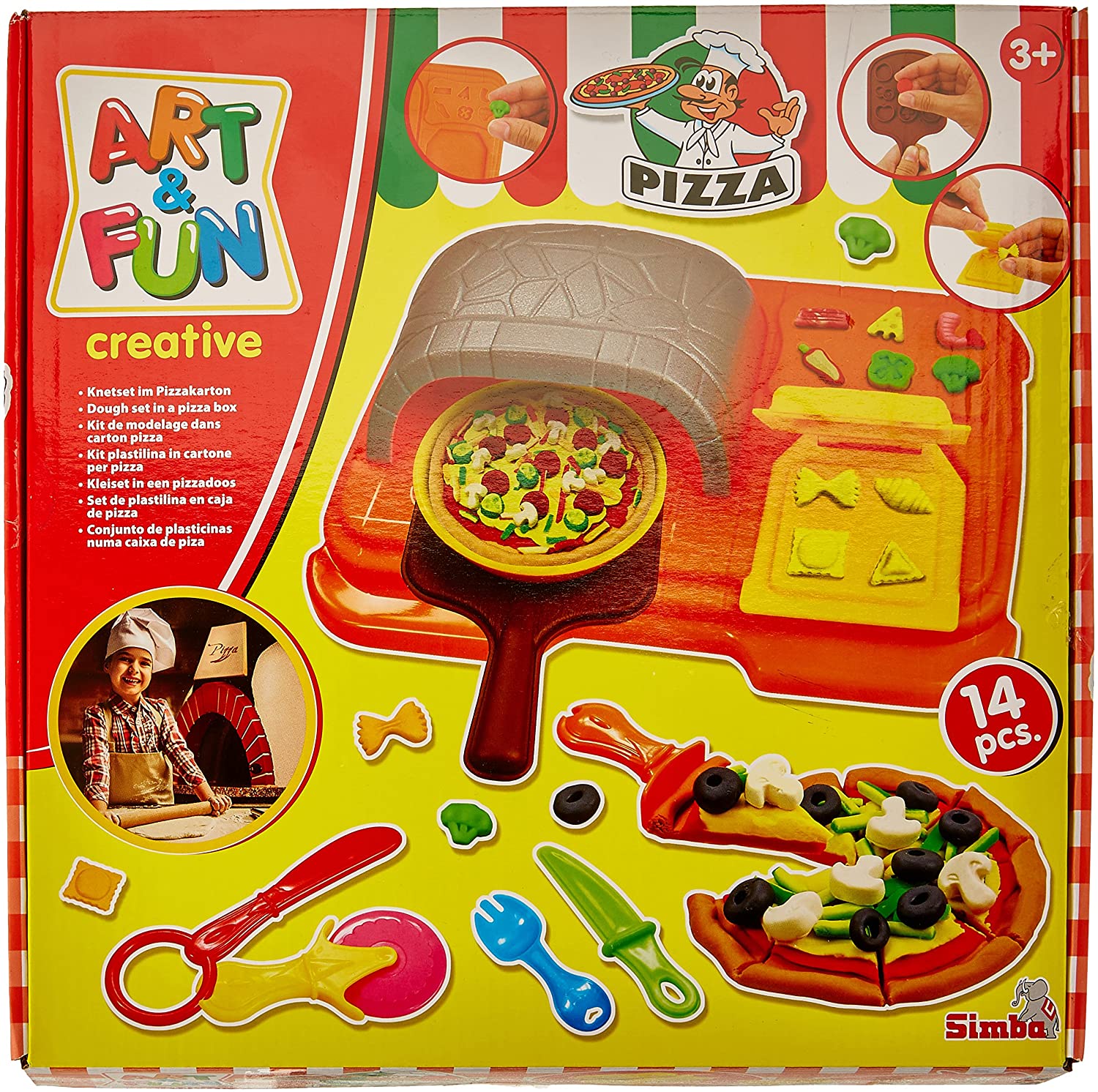 Simba Art and Fun Dough Set in Pizza Box | Daraz.pk