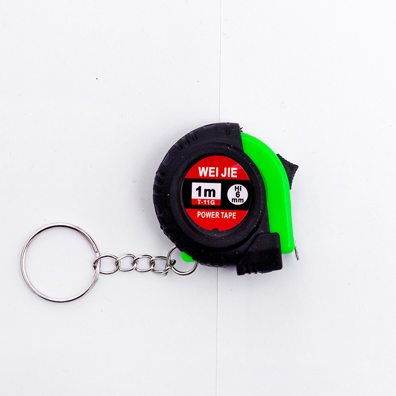 Mini Power Tape Measure Keychain Universal Pull Ruler Metric Tape ...