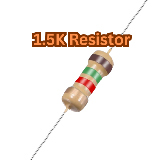 1.5K Resistor 1/4 Watt - 0.25W - ±5% Tolerance Resistors ( 50 Pcs ...