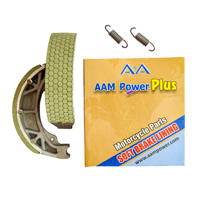 AAM POWER Motorcycle Brake Shoe (Green Lining) For Honda CD70 | Daraz.pk