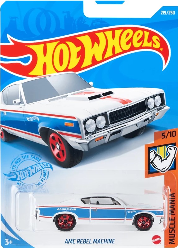 Hot Wheels AMC Rebel Machine (White) 2021 Muscle Mania | Daraz.pk